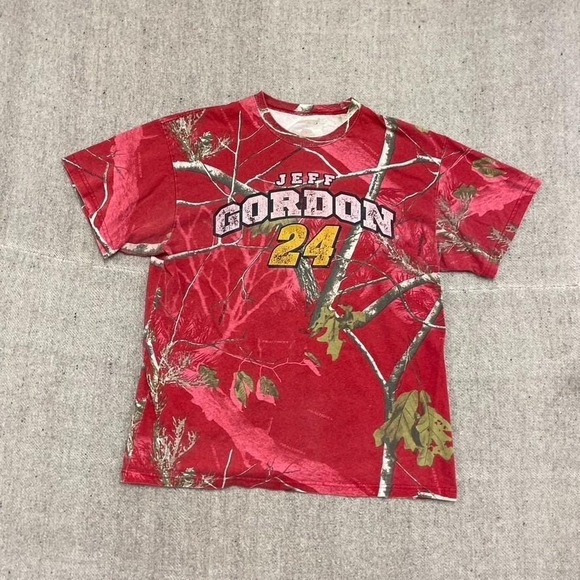 Realtree | Shirts | Vintage Jeff Gordon Realtree Shirt Mens Large Red ...